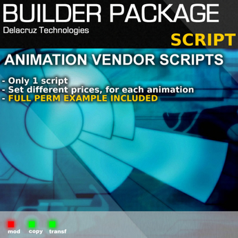 Second Life Marketplace - BOX SCRIPT - ANIMATION VENDOR